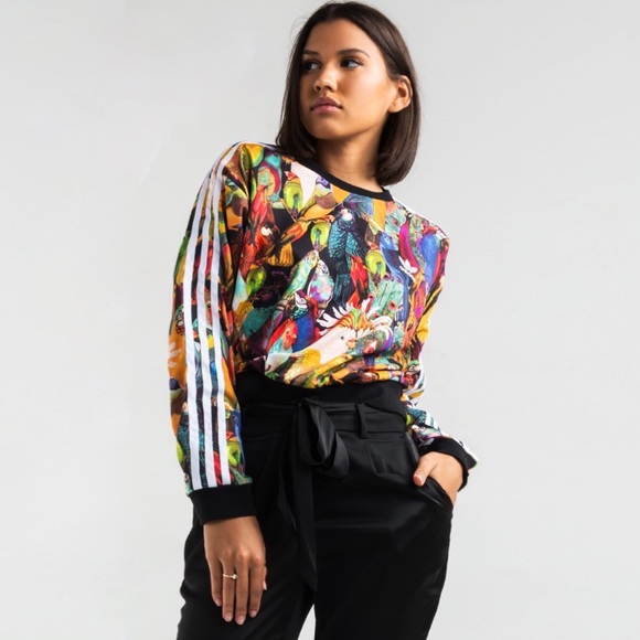 adidas | Tops | Adidas X Farm Passaredo Cropped Sweatshirt | Poshmark